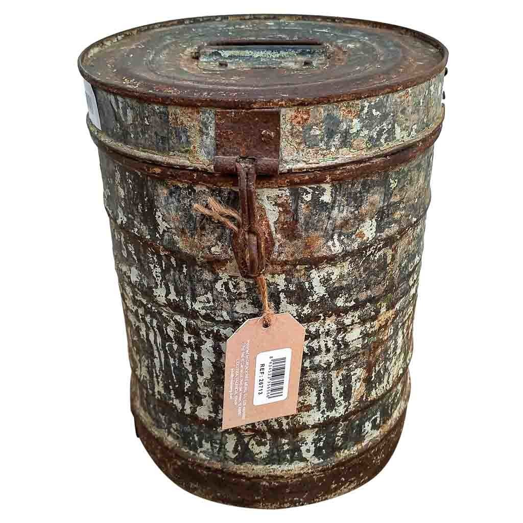 Bidón de metal marrón 23x23x29 | Leroy Merlin