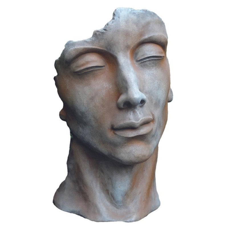 Statue visage homme extérieur grand format - Bronze 115 cm | Leroy Merlin