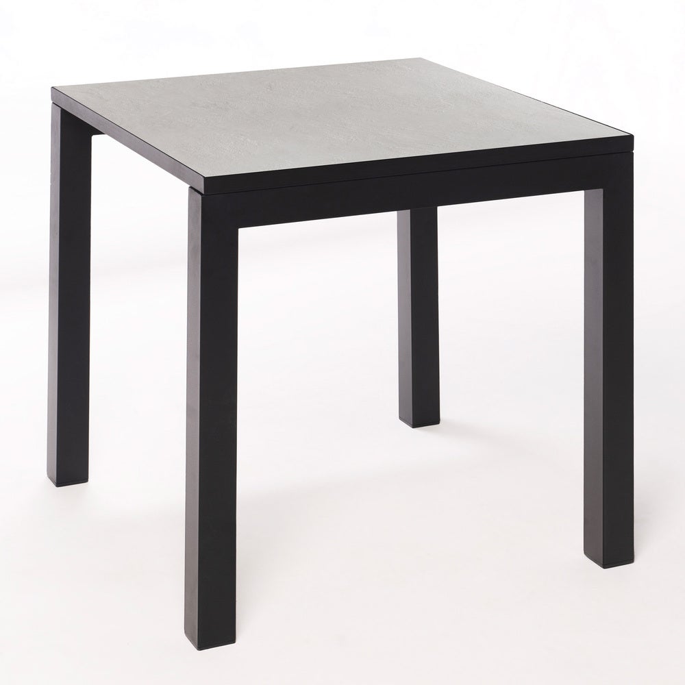 Table ceramique Luxury White Almond 75x75x75cm Noir, adaptée pour ...