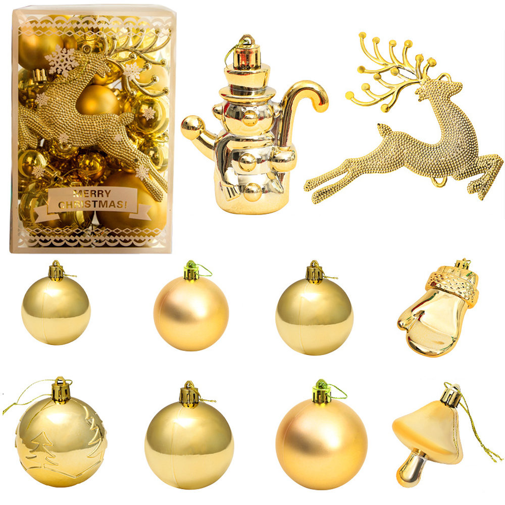 Juego de 30 adornos para árbol de Navidad, Juego de bolas navideñas ...