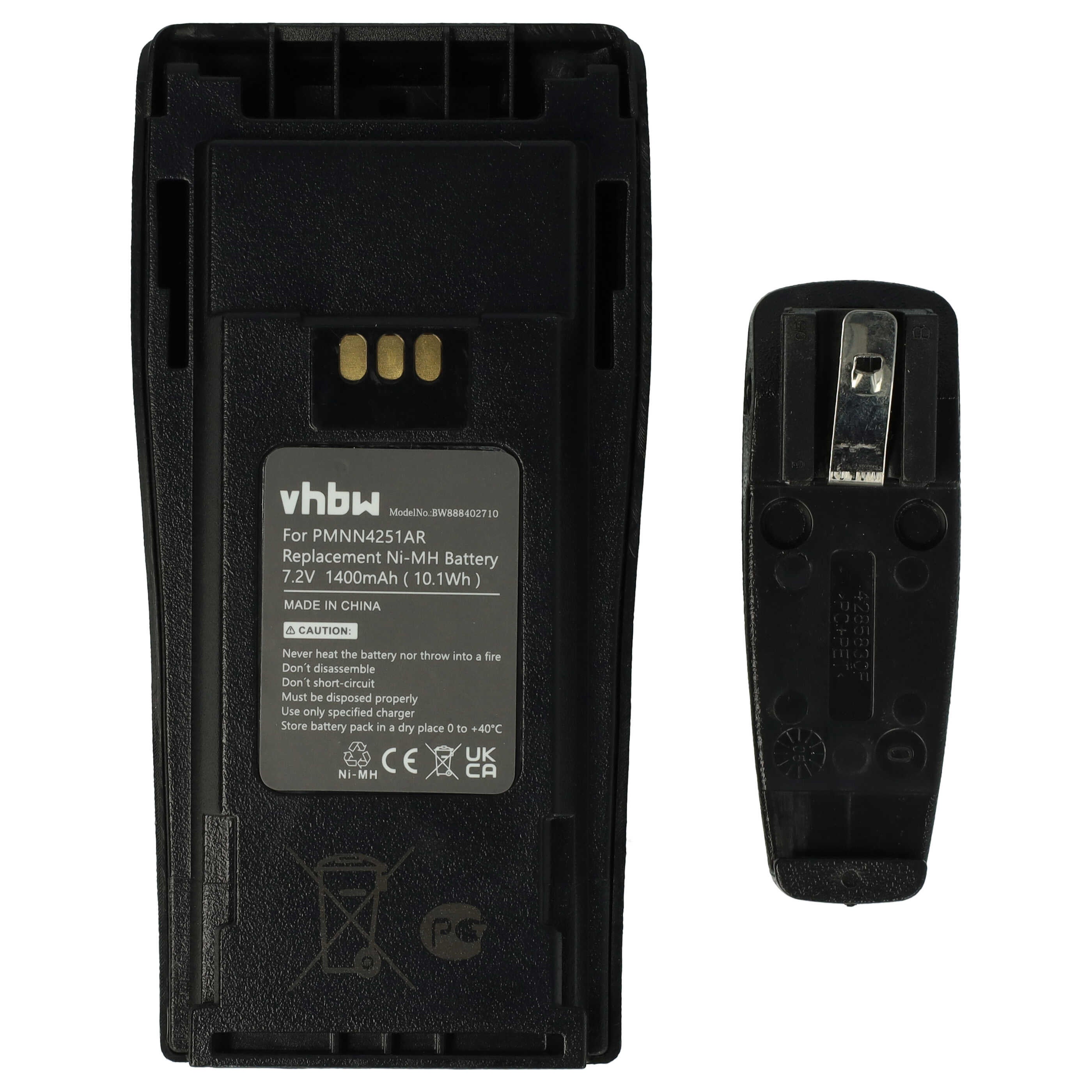 Vhbw Batterie compatible avec Motorola CP200, CP360, CP340, CP250 ...