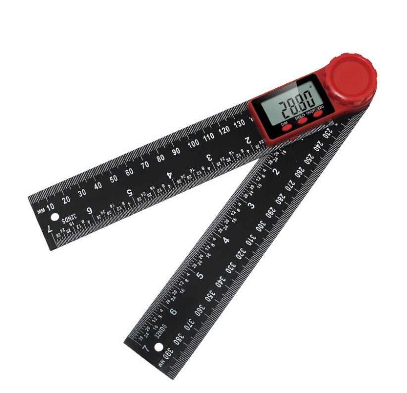 Transportador de ángulos digital de 200 mm con escala dual de 360 ...