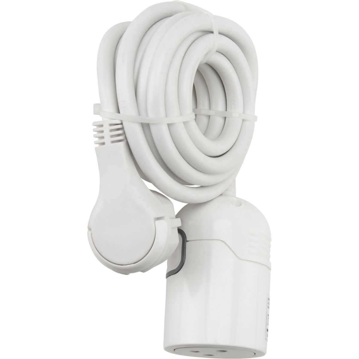 Rallonge ZENITECH rallonge easyeject 5m blanc | Leroy Merlin