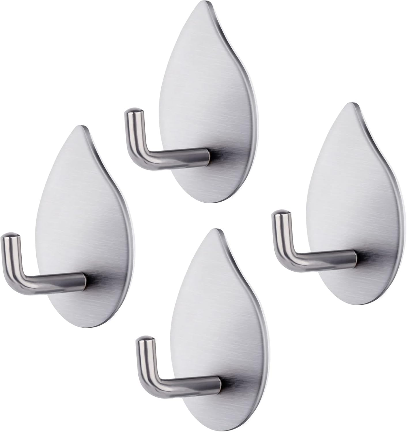 Crochet Adhésif, 4 Pièces Crochet Autocollant Acier Inox 304 Patere ...