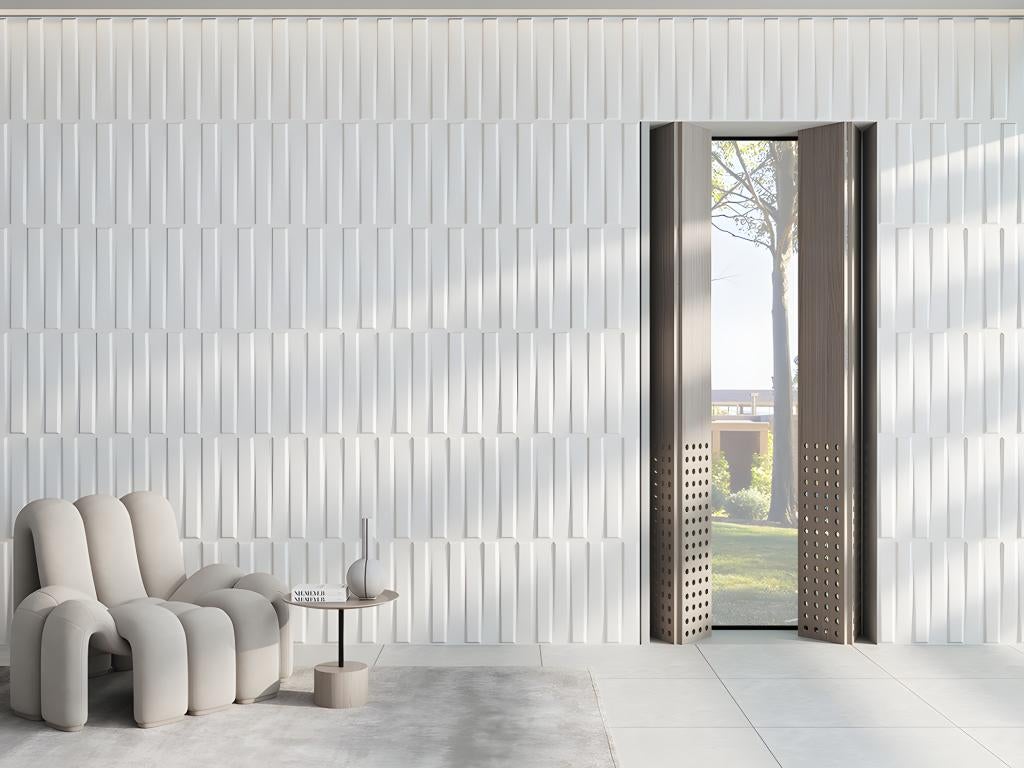 Panel mural 3D STRAIT para pintar - Pack de 3m2 - Lote de 12 piezas ...