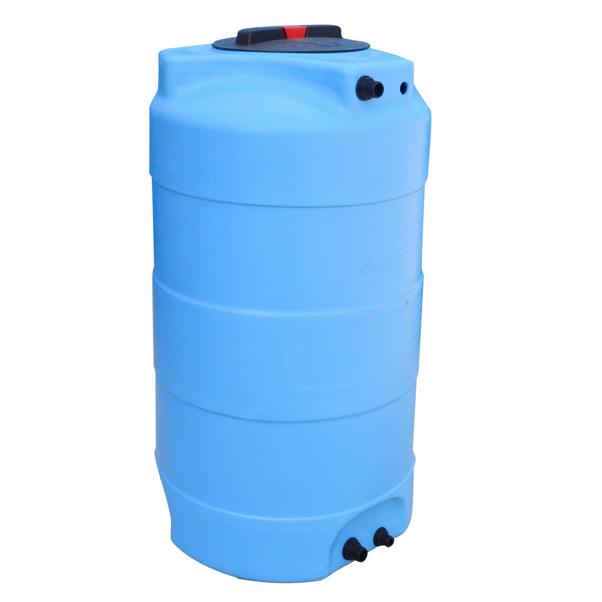 RÉSERVOIR VERTICAL BLEU HORS SOL EN POLYÉTHYLÈNE 300lt - cm PxH 63x117 ...