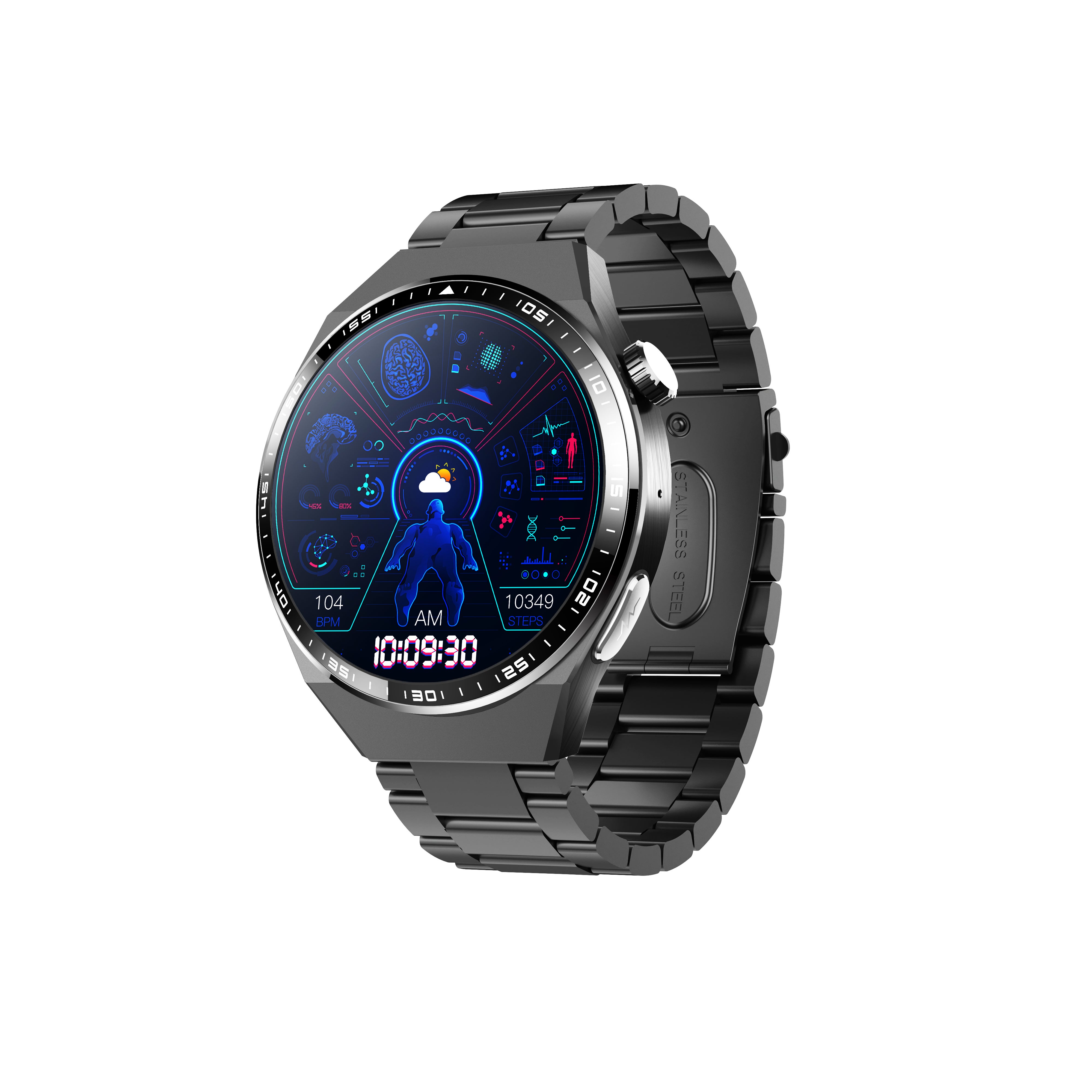 Smartwatch with ECG , body composition analysis, blood composition ...