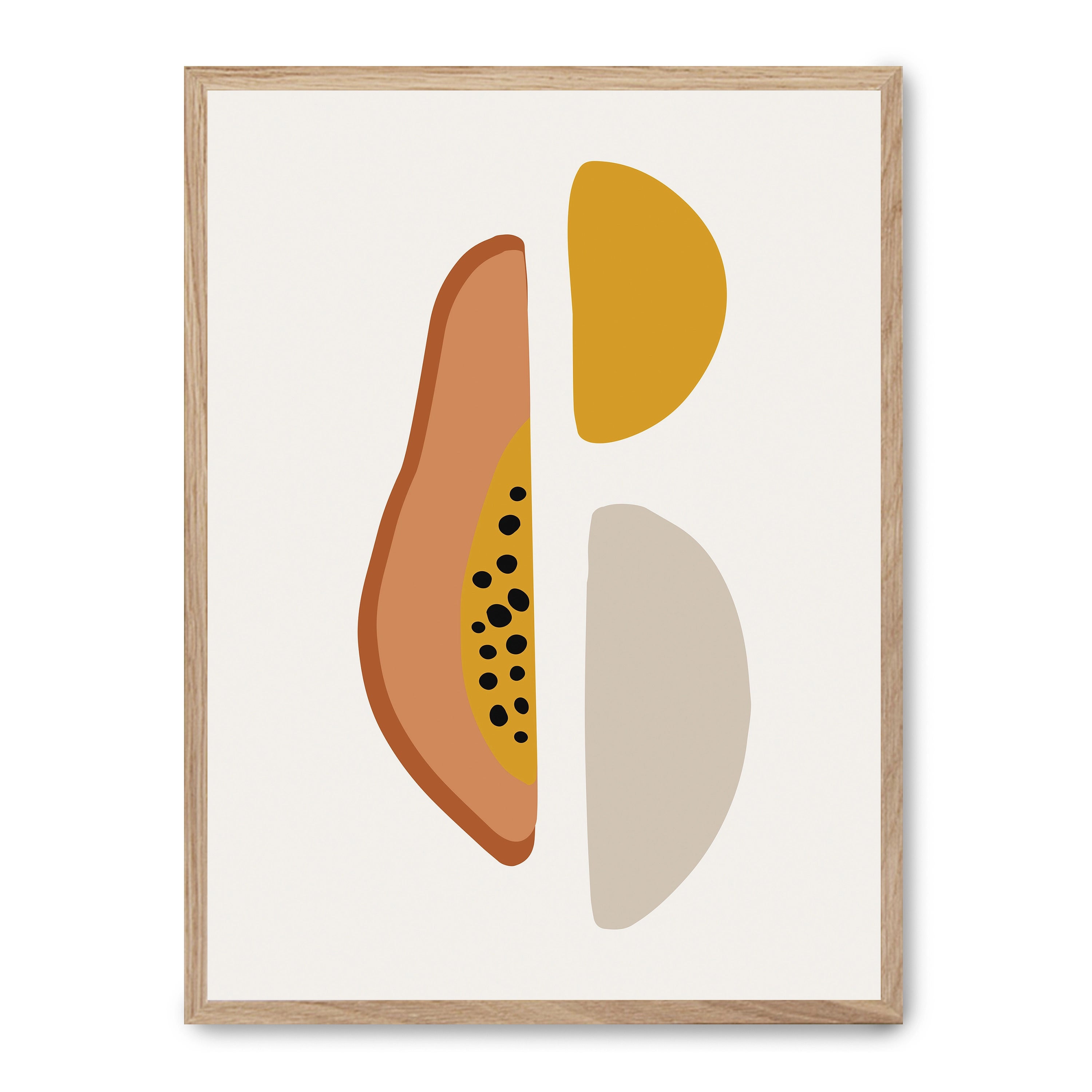 Peinture abstraite de papaye | Leroy Merlin