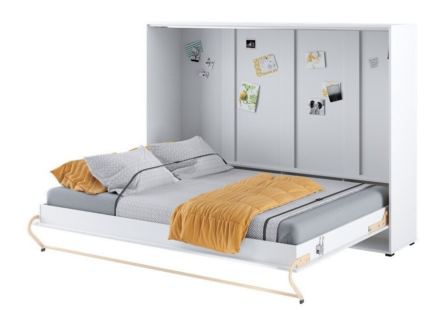 Lit escamotable Concept Pro Lenart AH165, Double, Blanc, 140x200 ...