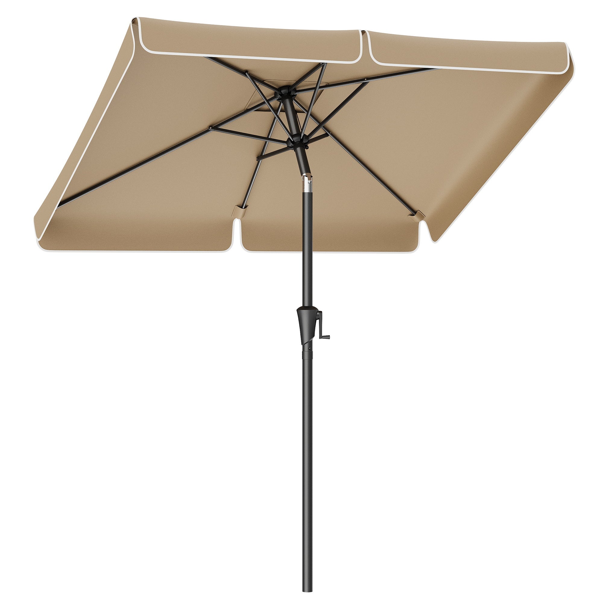 Parasol rectangulaire 200 x 150 cm, protection solaire UPF 50+, pliable ...