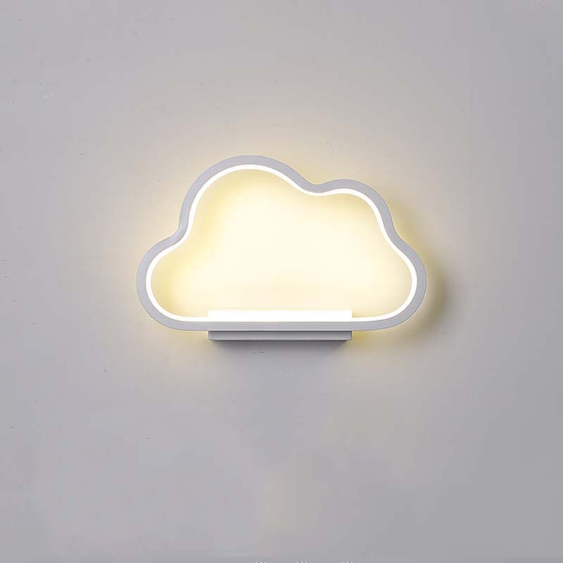 Applique LED forme nuage blanc naturel – Luminaire mural chambre ...