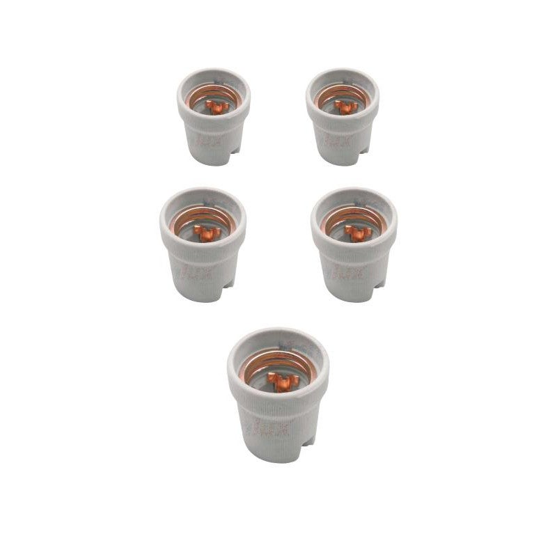 Douille E27 Gris - Lot de 5 | Leroy Merlin