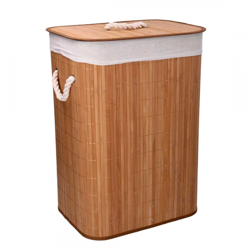 Panier en bambou naturel cm40x30h57 | Leroy Merlin