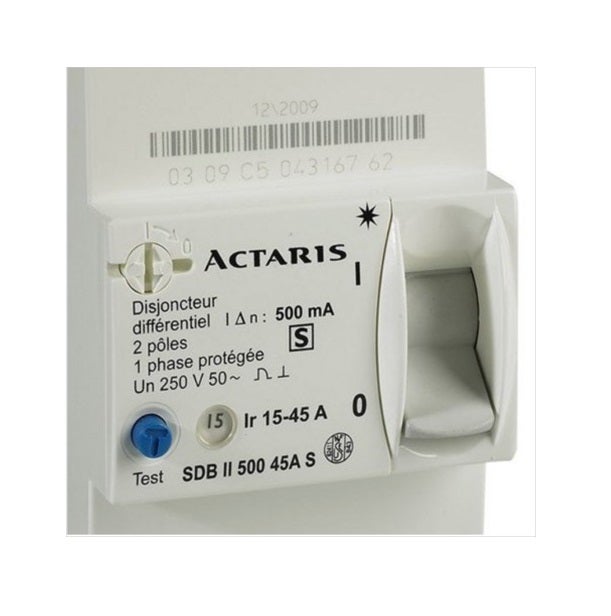 Itron 400019 - Disjoncteur De Branchement Edf 2p 45a - Diff 500 Ma ...