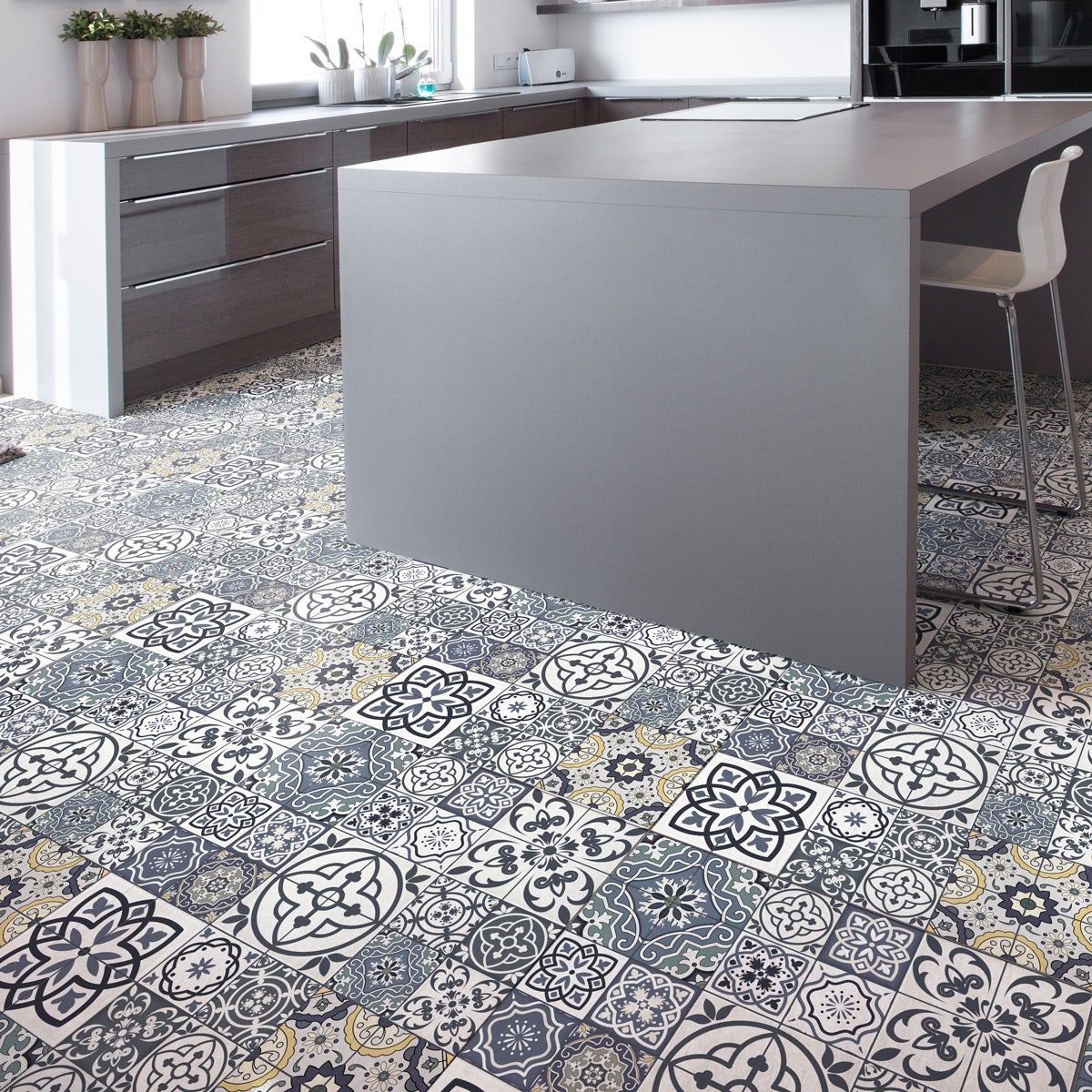 Stickers Sol Anti-dérapant avec Protection - SOL CARREAUX DE CIMENT ...