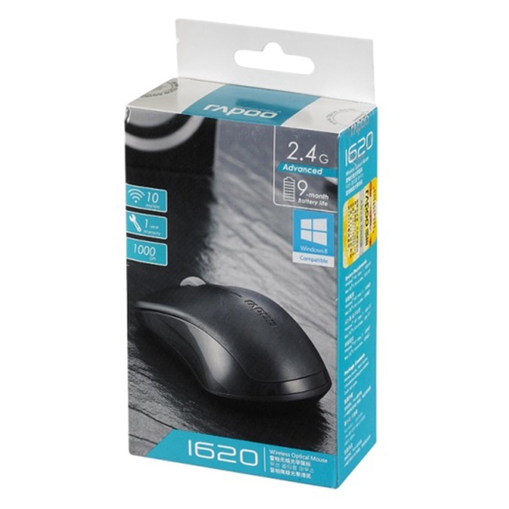 Opzione mouse Rapoo. 2,4 GHz Nero 1620 | Leroy Merlin