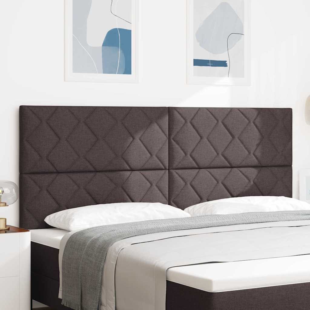 Maison Exclusive - Cabecera Rombo Marrón Oscuro 200 cm de Tela | Leroy ...