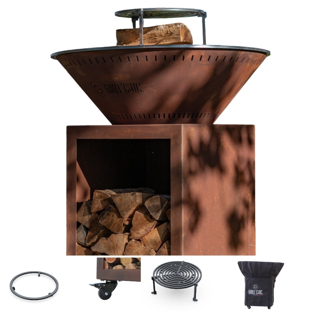 Pack Privilege Brasero Classique Corten 103 Double Cuve | Leroy Merlin