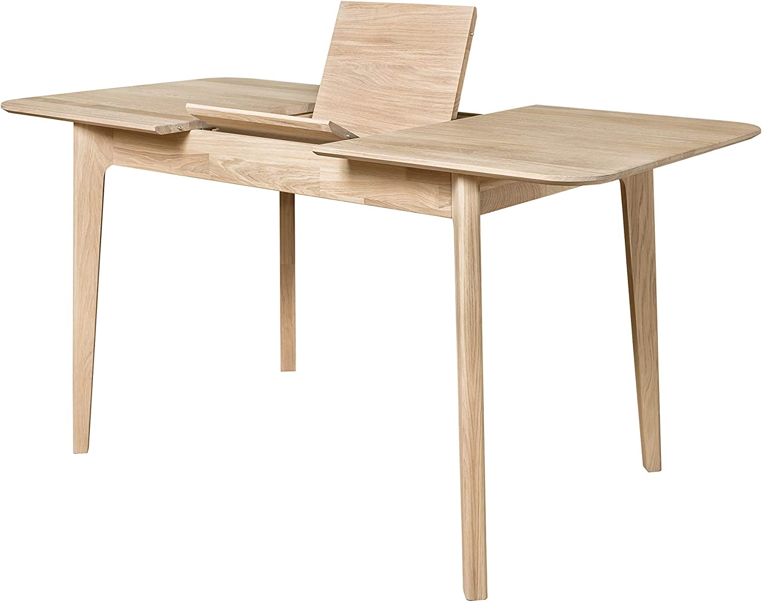 Petite table rectangulaire extensible 120 à 160cm en bois de chêne ...