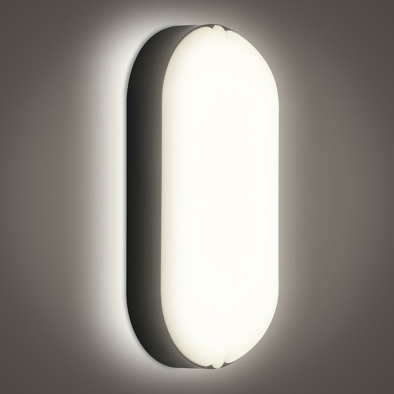 4x Lámpara LED para estancias húmedas 15W Lámpara ovalada Lámpara de ...