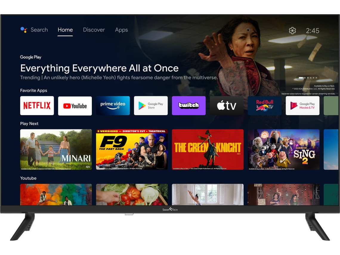 Smart-Tech 32HA29V1 TV 81,3 cm (32") Full HD Smart TV Wi-Fi Nero 250 cd/m² | Leroy Merlin