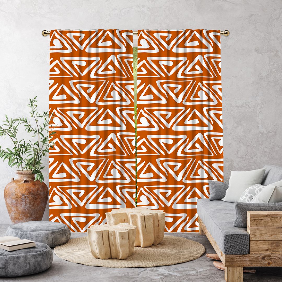 Boho Triangle Design décoratif Burntorange Set de 2 140*350 | Leroy Merlin