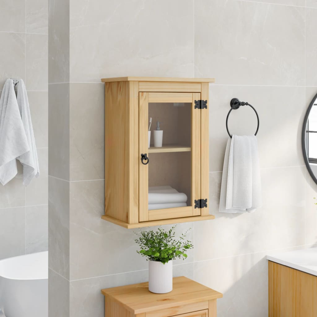 Armoire murale de salle de bain Corona bois de pin massif | Leroy Merlin