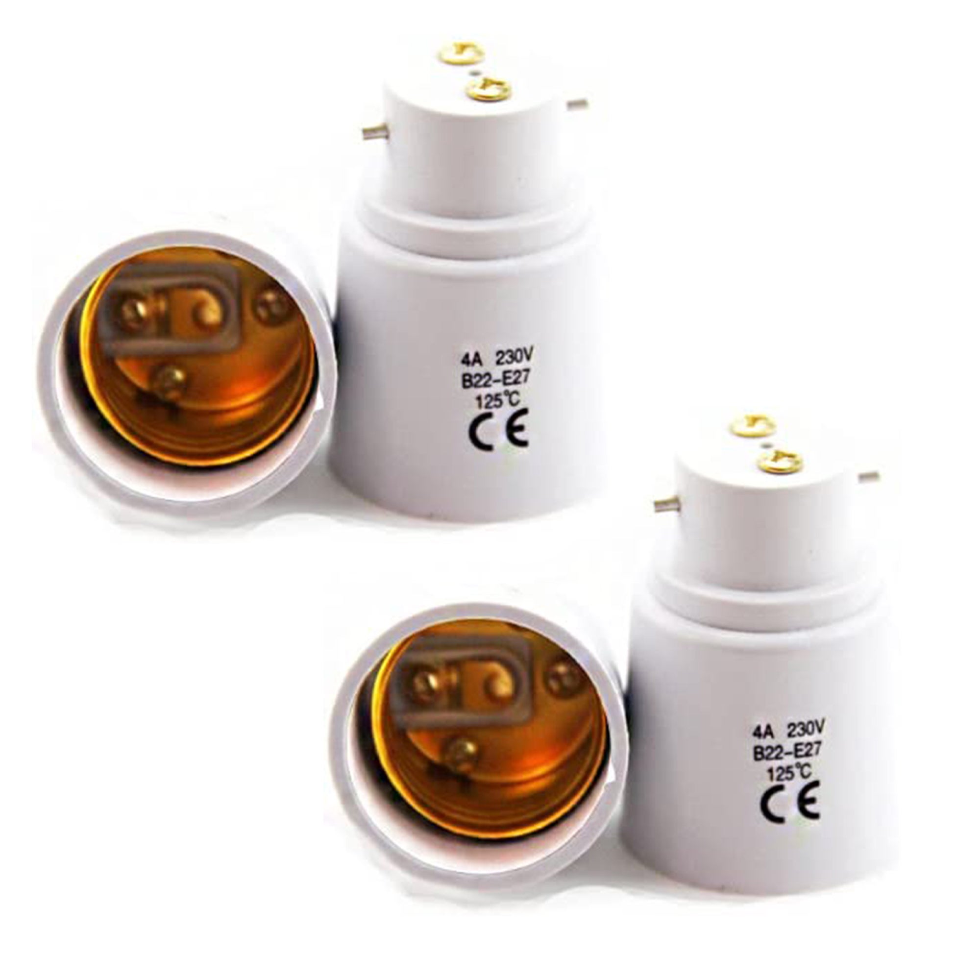 FISHTEC Lot de 2- Adaptateur de Douille B22 vers E27 - Convertit le ...