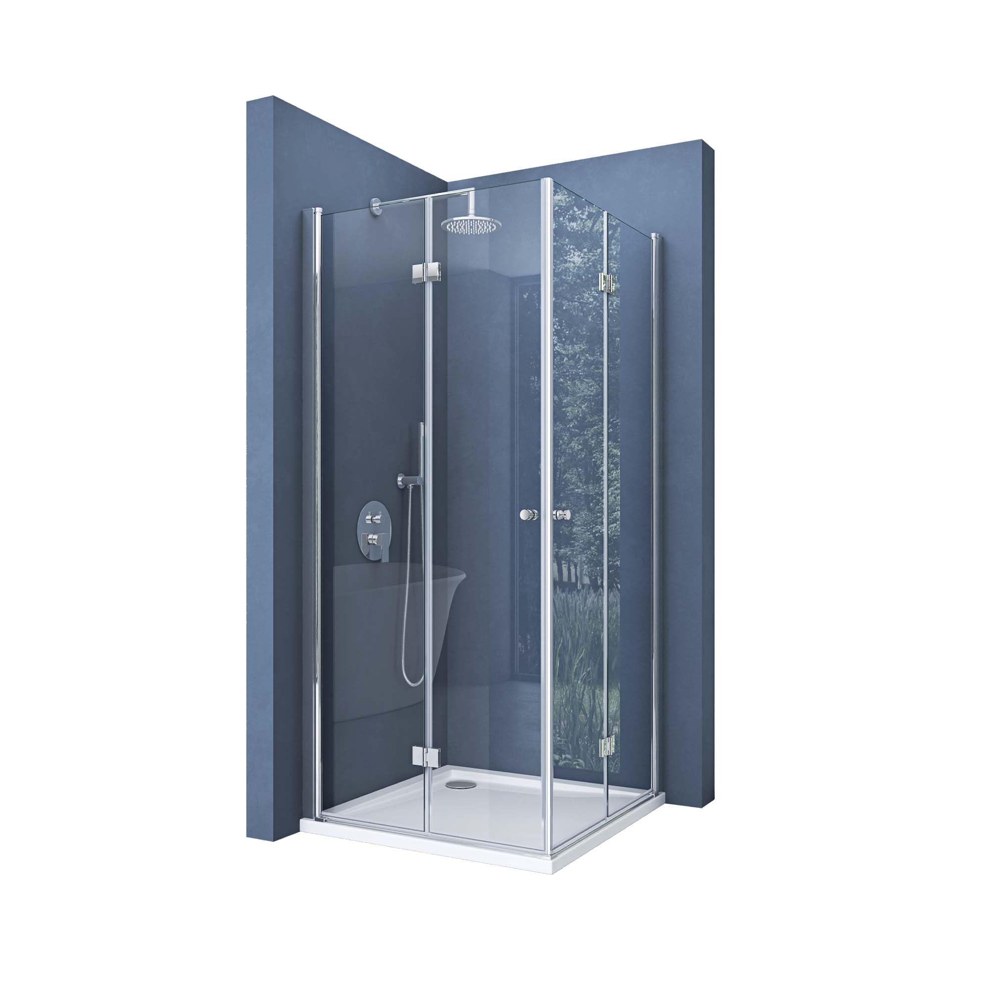 Doporro Cabine de Douche Pliable 75x120 Porte de Douche Pliante Montage ...