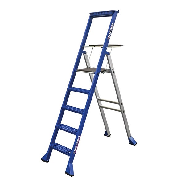 Escabeau grande plateforme 6 marches - Hauteur de travail max. 3.32m ...