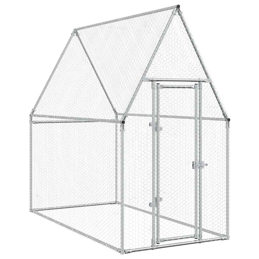 Cage à poules en acier galvanisé argent 200x100x190 cm | Leroy Merlin