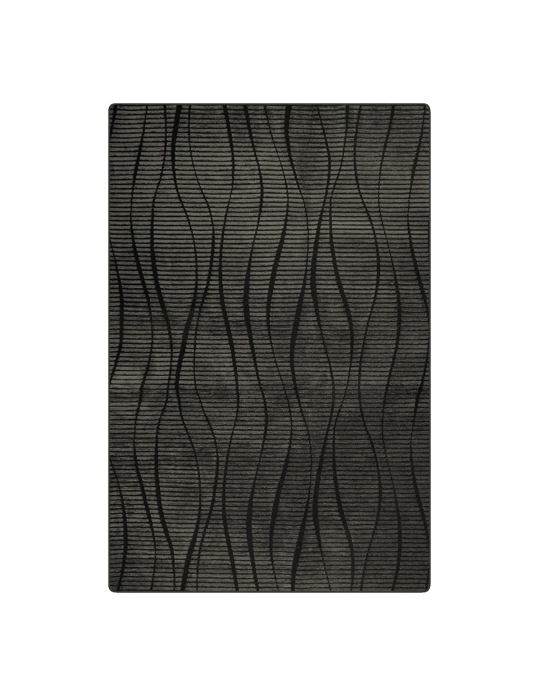 Tapis de couloir VERA Vague Marron | Leroy Merlin