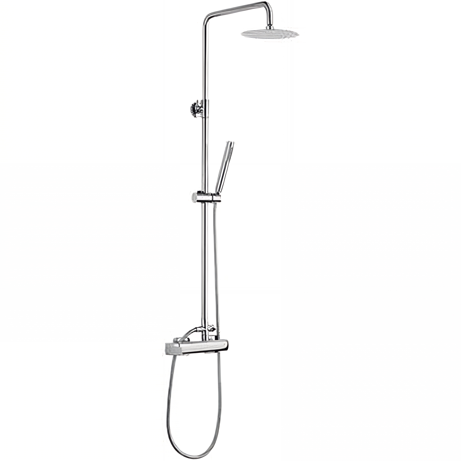 Colonne de douche téléscopique pomme haute rotative mitigeur mural mode ...