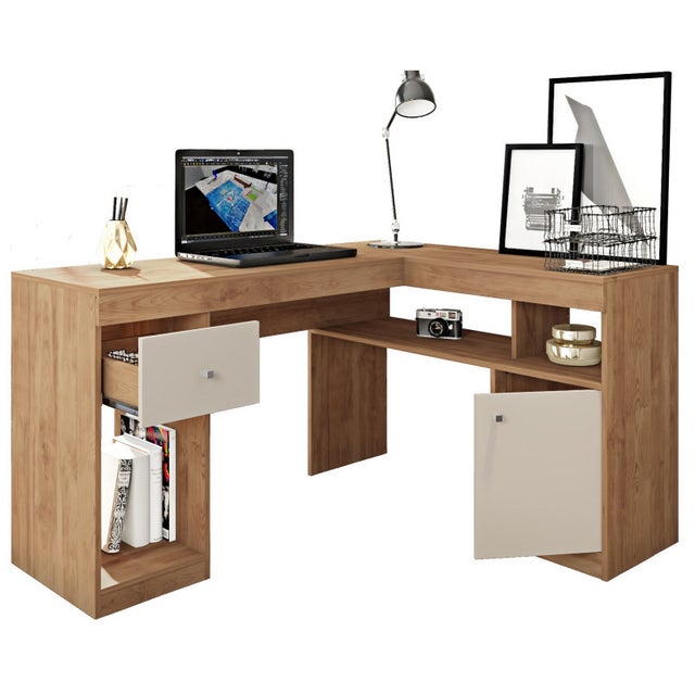 Bureau bois avec rangement au meilleur prix | Leroy Merlin
