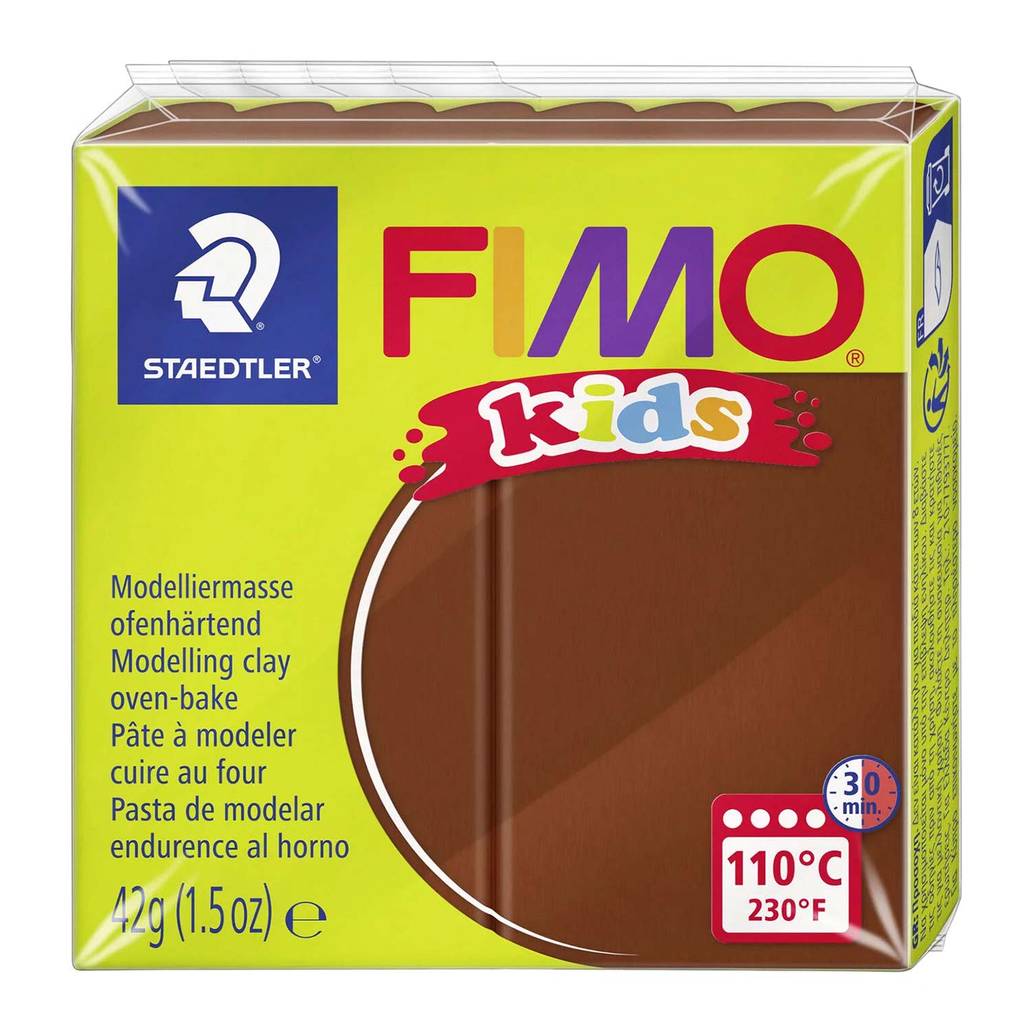 FIMO KIDS 7 PASTA PARA MODELAR MARRÓN 42G | Leroy Merlin