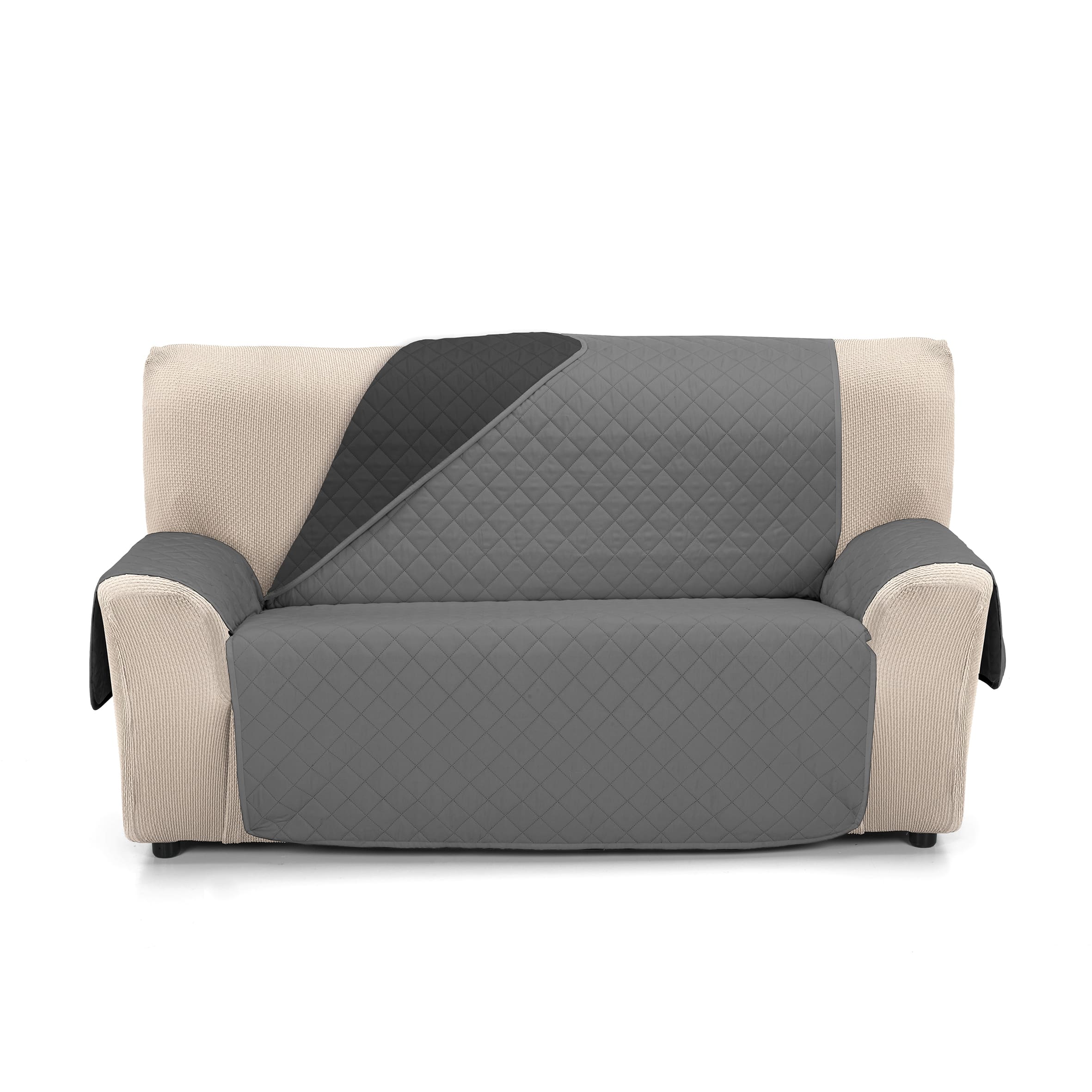 Cubre Sofá Acolchado Reversible 3 plazas PLUS S&T Sofa Covers Nina ...