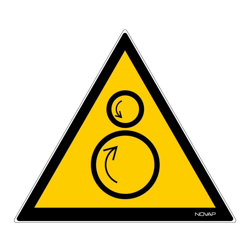 Panneau Danger rouleaux contrarotatifs - Rigide Triangle 300mm ...