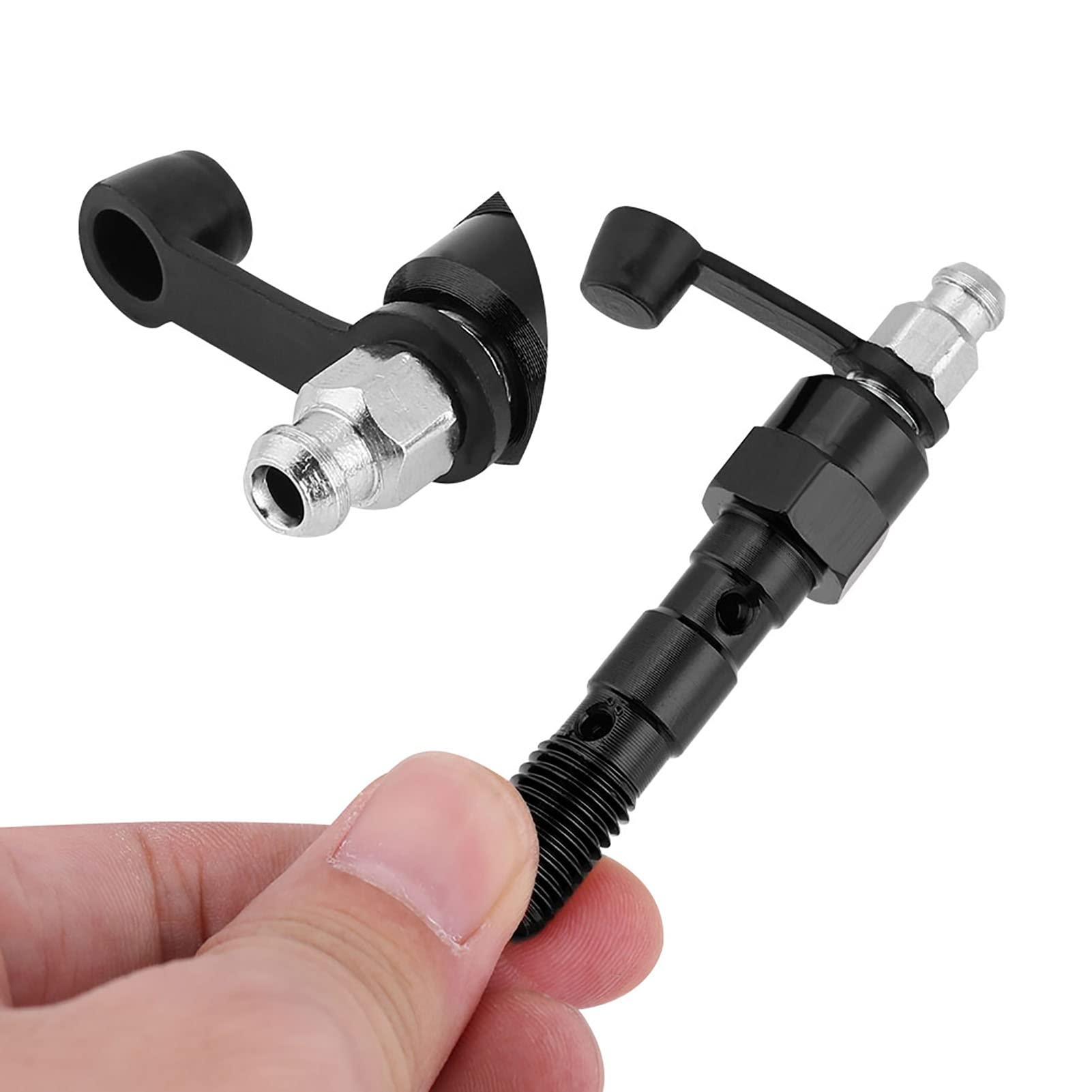 Vis d'étrier de frein de moto M10 * 1,25 mm, boulon banjo, rondelles de purge, bouchon anti ...