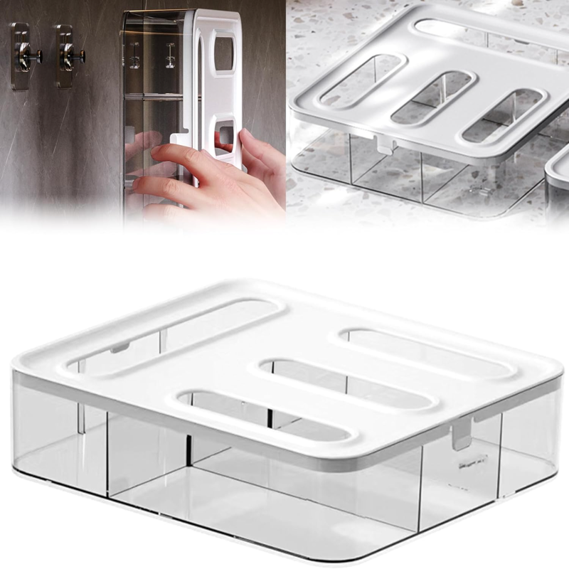 El organizador de bolsas resellables de color blanco se puede utilizar ...