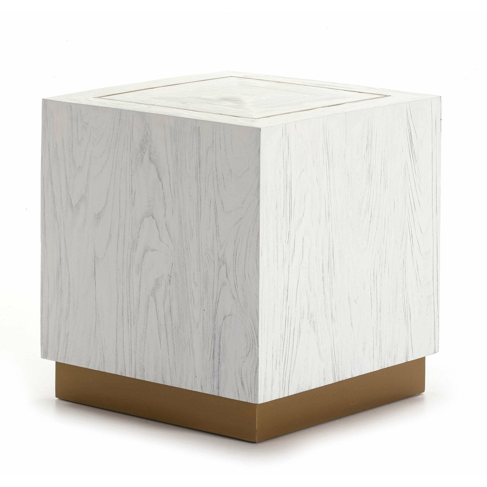 Table d'appoint argentona 55 x 55 x 60 cm Blanc, or | Leroy Merlin