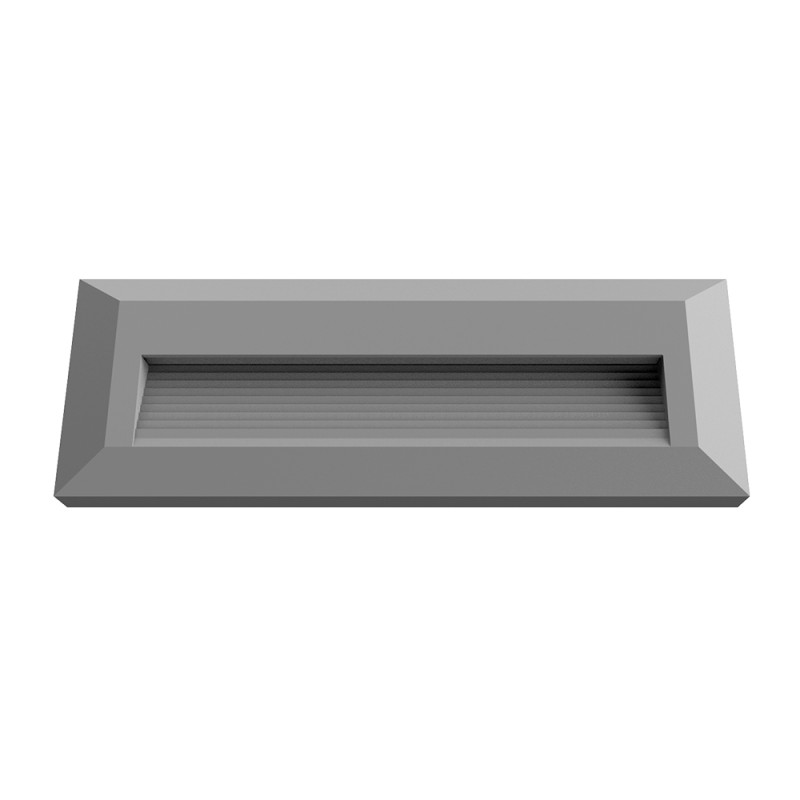Spot LED Stairra rectangular Gris - 3W - 100LM - IP65 - 230x80mm ...
