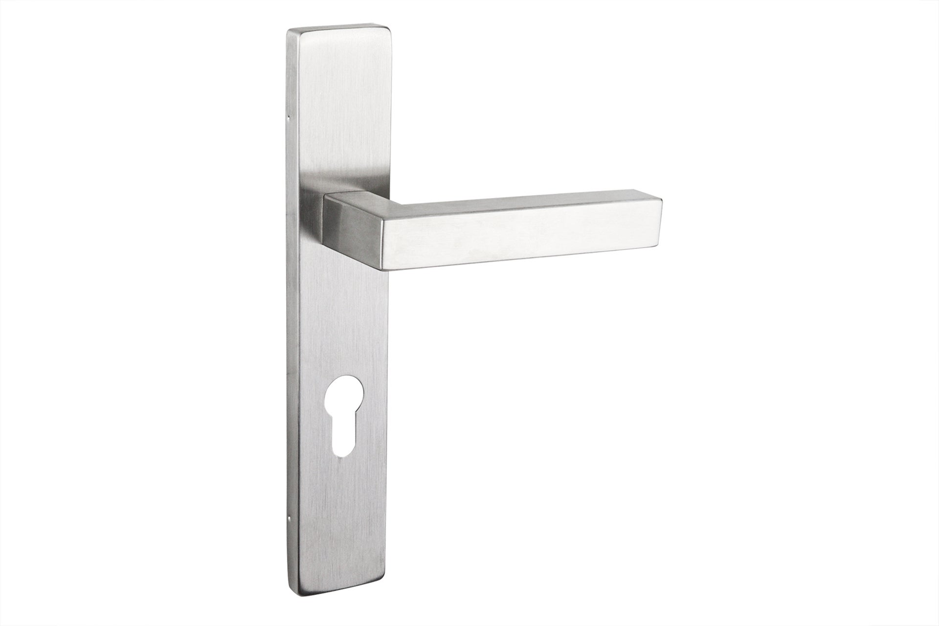 Wovar Poignée de porte Lavuzo Viterbo inox plaque rectangulaire PC72 ...