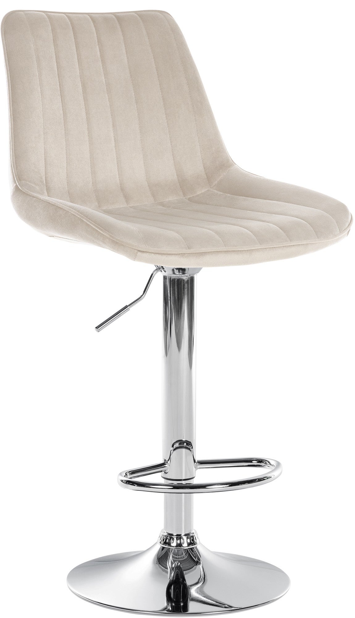 Sgabello Toni Velvet crema|chrom | Leroy Merlin