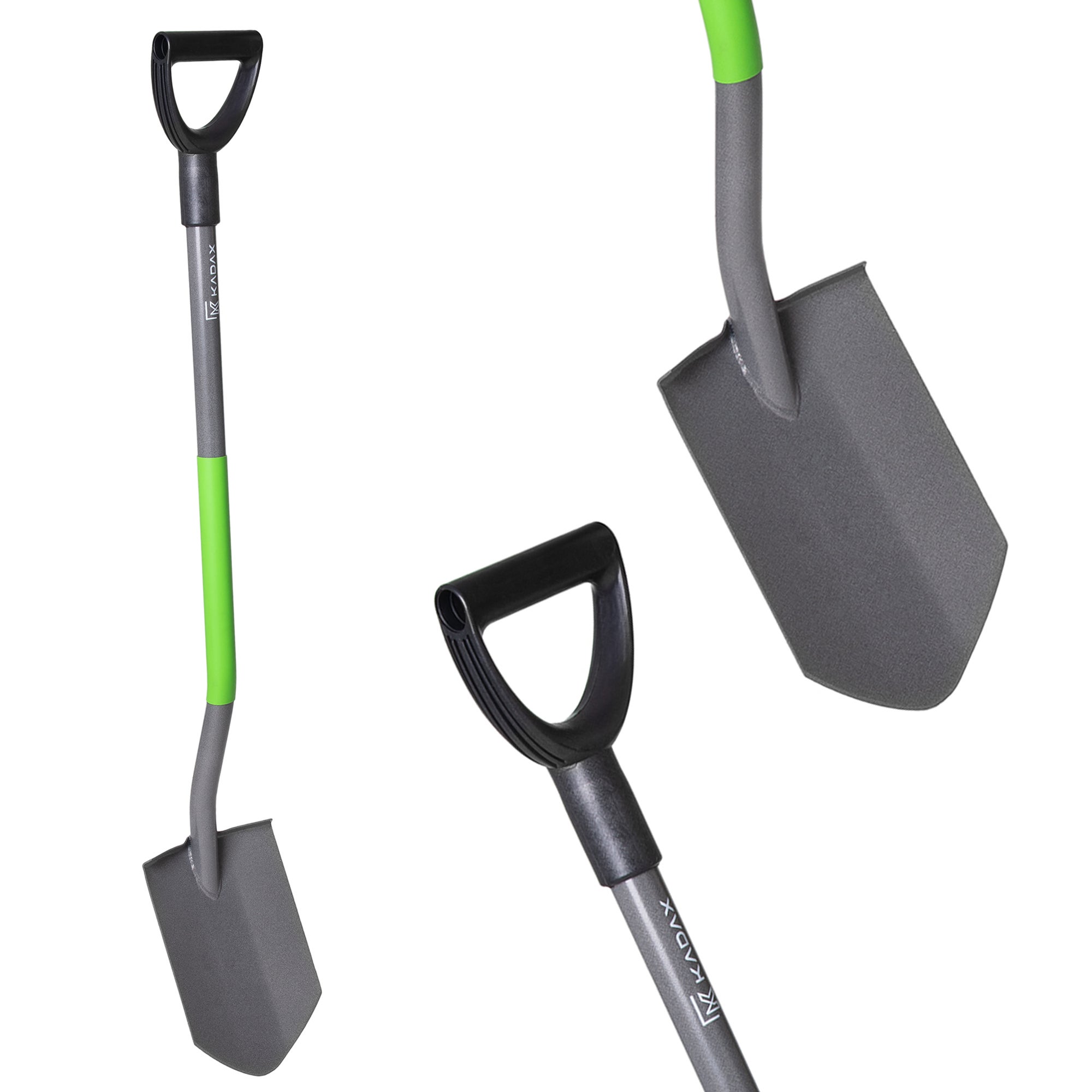 Pala afilada KADAX Pala de jardín de metal de 119 cm con punta ...