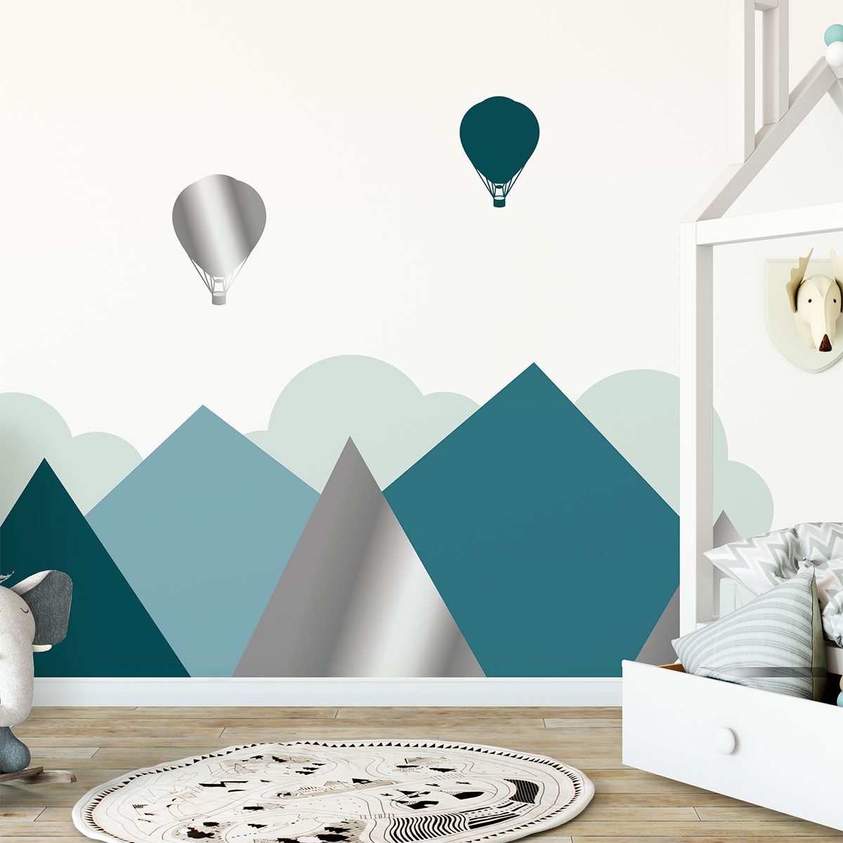 Vinilo niño montañas gigantes escandinavas Helsingborg - adhesivo de ...