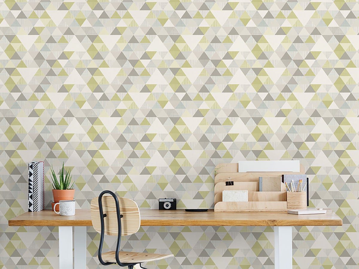 Papier peint rouleau géométrique formes triangles | Leroy Merlin