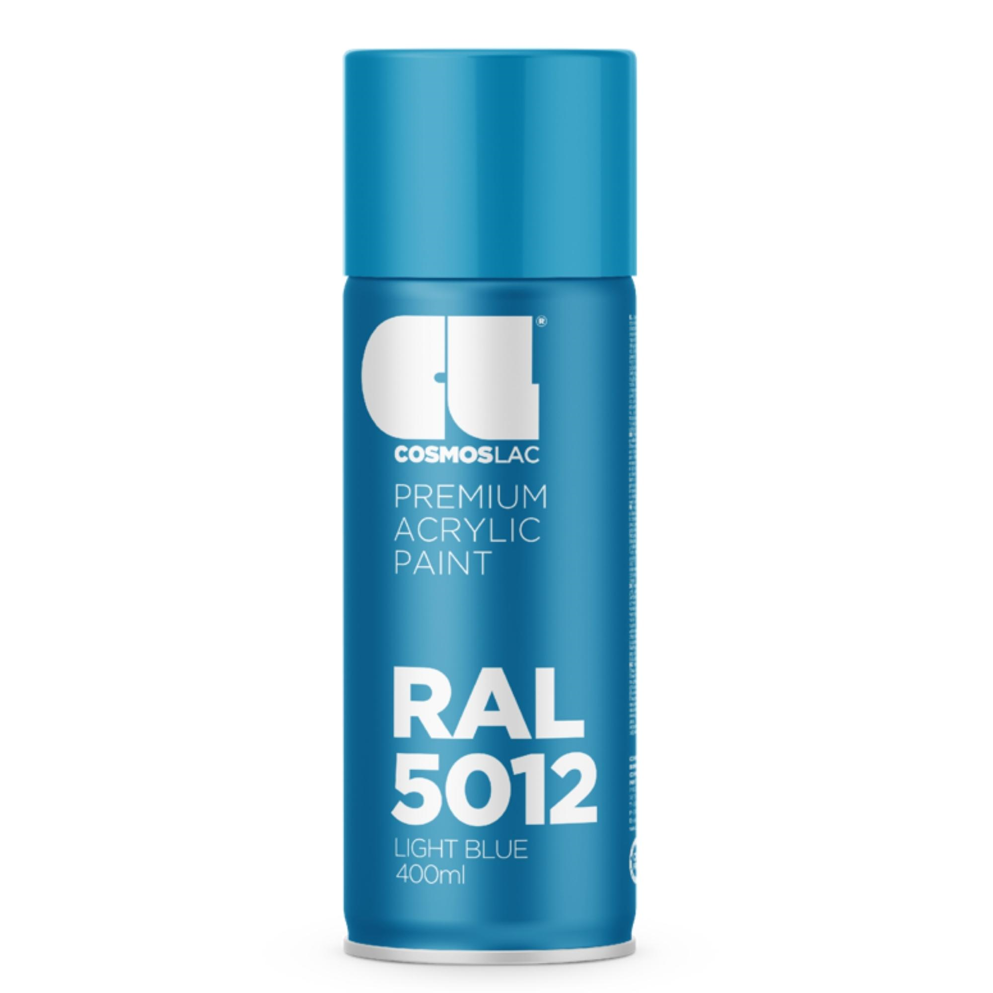 SPRAY PREMIUM ACRYLIC BRILLANTE RAL COSMOS LAC 400 ML - RAL 5012 Azul ...