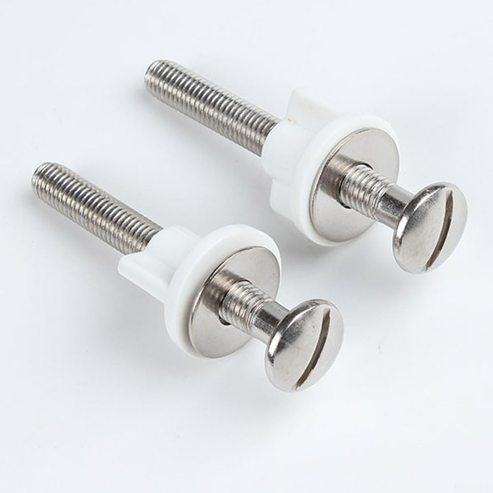 Fixation d'abattant WC avec 2 écrous longueur 75mm | Leroy Merlin