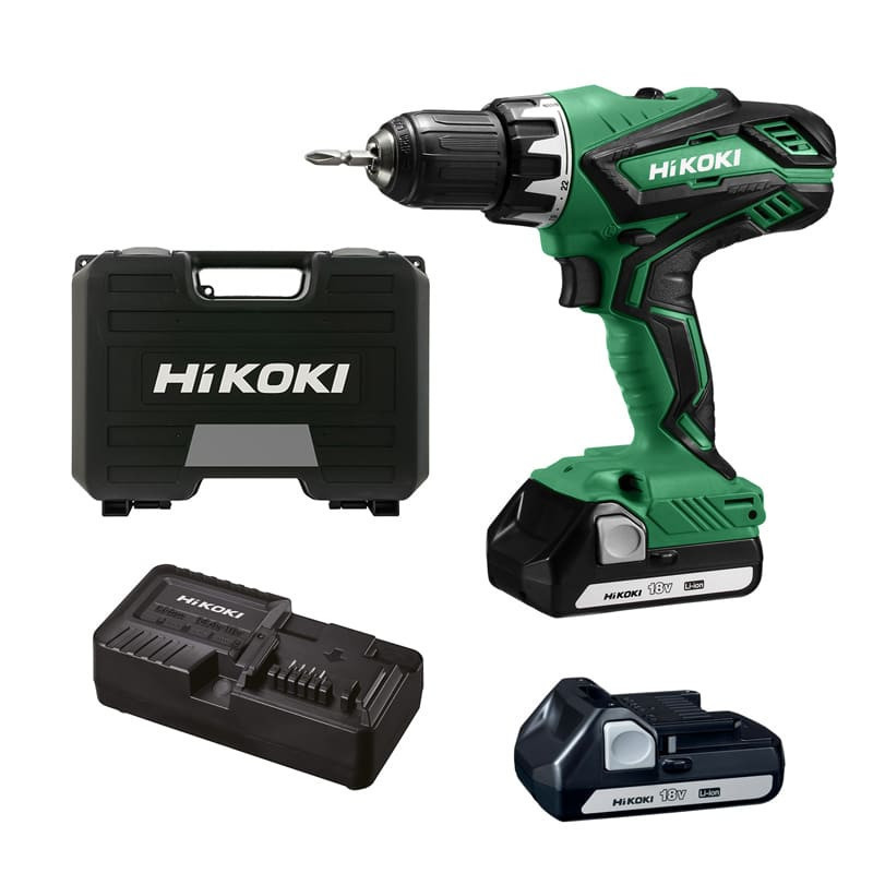 Perceuse visseuse 18V (2x1,5 Ah) en coffret - HIKOKI DS18DJL-LC | Leroy Merlin