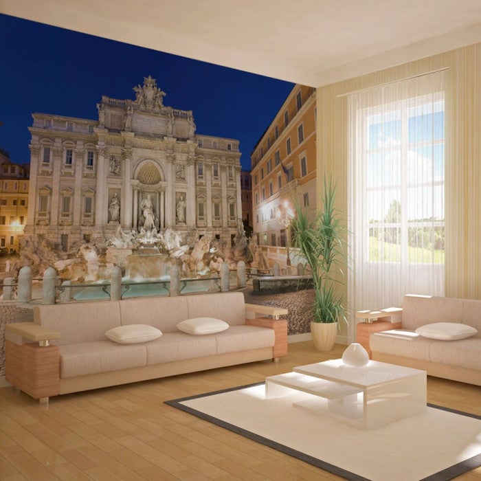 Papier Peint "Fontaine de Trevi Rome" 193 x 250 cm | Leroy Merlin